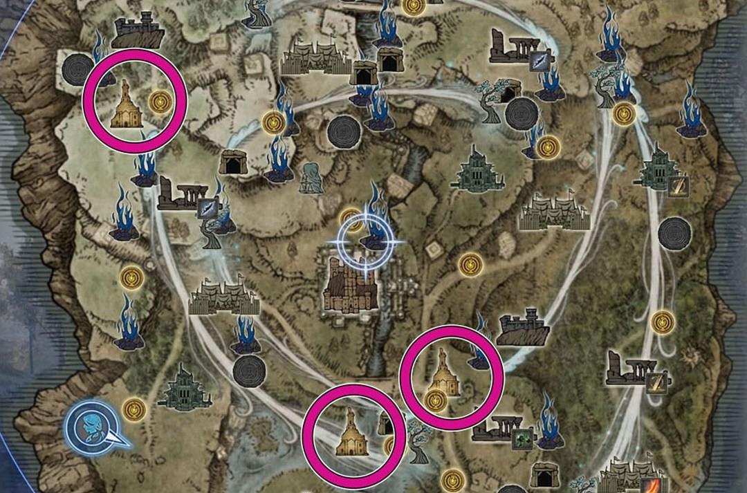Elden Ring Nightreign Church Locations Map Guide and Sacred Flask Upgrades