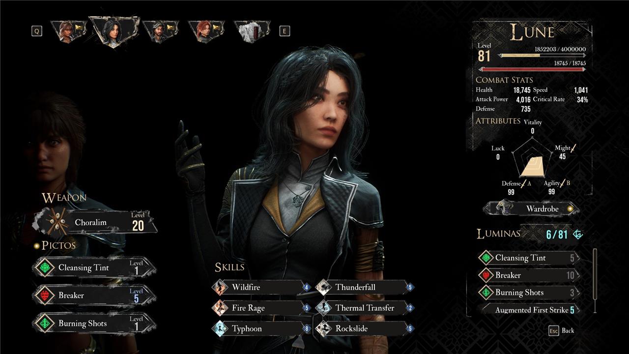 Clair Obscur Expedition 33 Lune Build Guide Skills Weapons Strategies