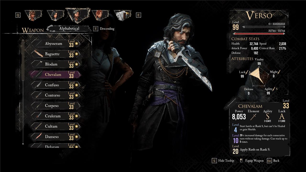 Clair Obscur Expedition 33 Verso Build Guide Weapons Skills Pictos ...