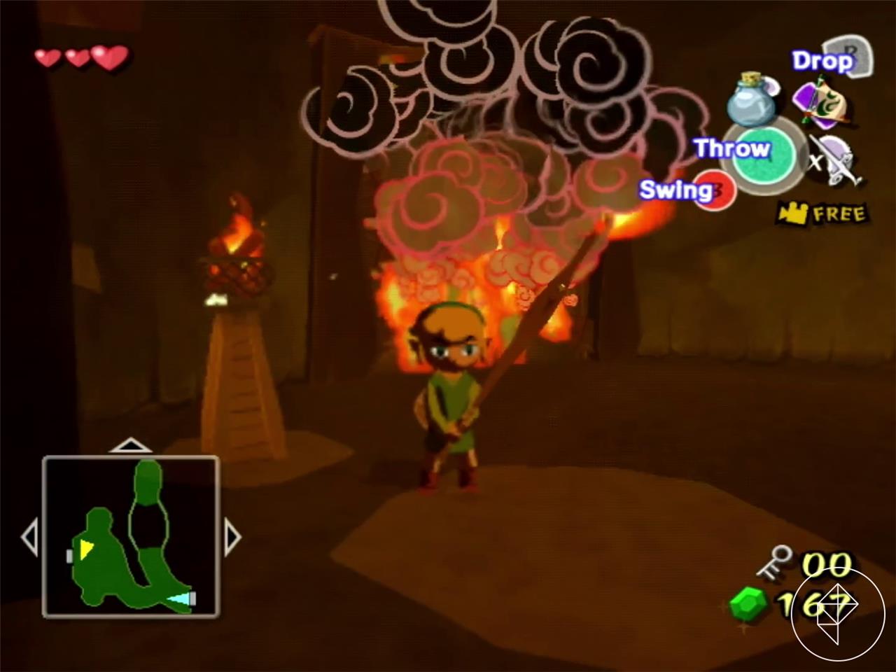 Zelda The Wind Waker Dragon Roost Cavern Guide - Walkthrough and Items