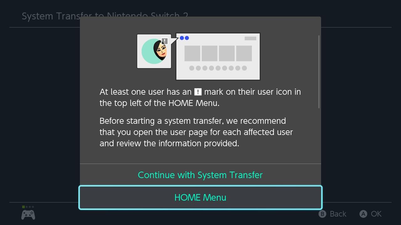 Transfer Data Games and Users from Nintendo Switch 1 to Switch 2 Setup ...