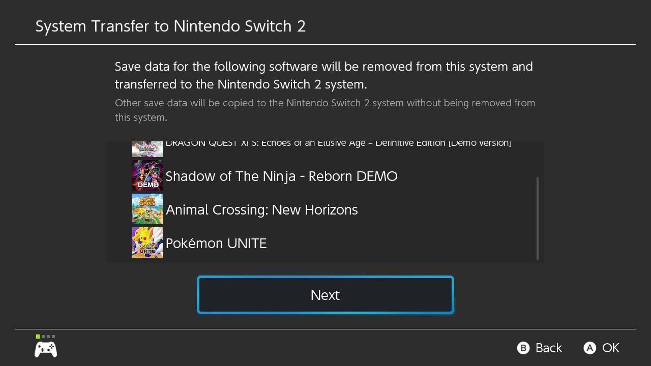 Transfer Data Games and Users from Nintendo Switch 1 to Switch 2 Setup ...